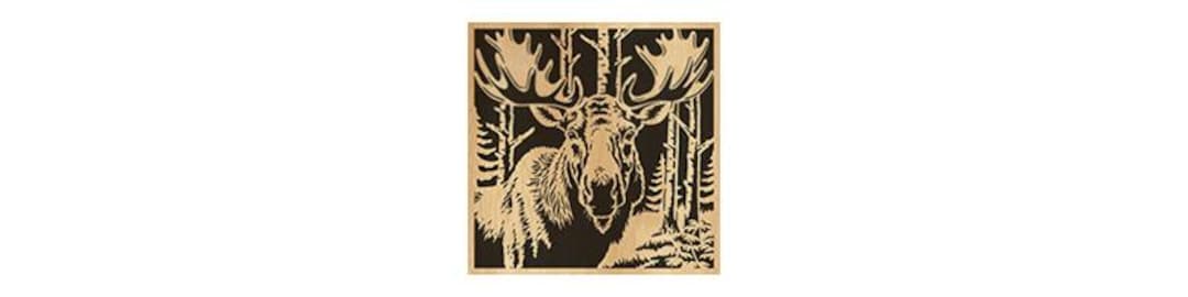129-moose - Scroll Saw Pattern (pdf, Jpg, Dxf, Svg, Eps) - Etsy