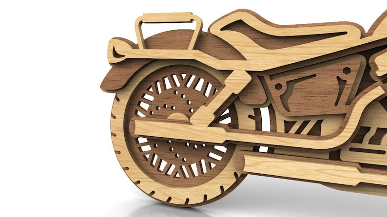 C220-motorcycle Scroll Saw Pattern pdf Dxf Svg Eps - Etsy Canada