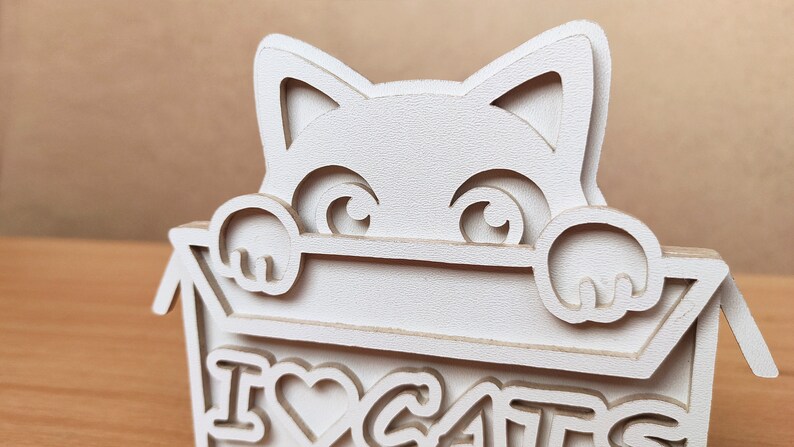 C162-cat Scroll Saw Pattern pdf Dxf Svg Eps - Etsy