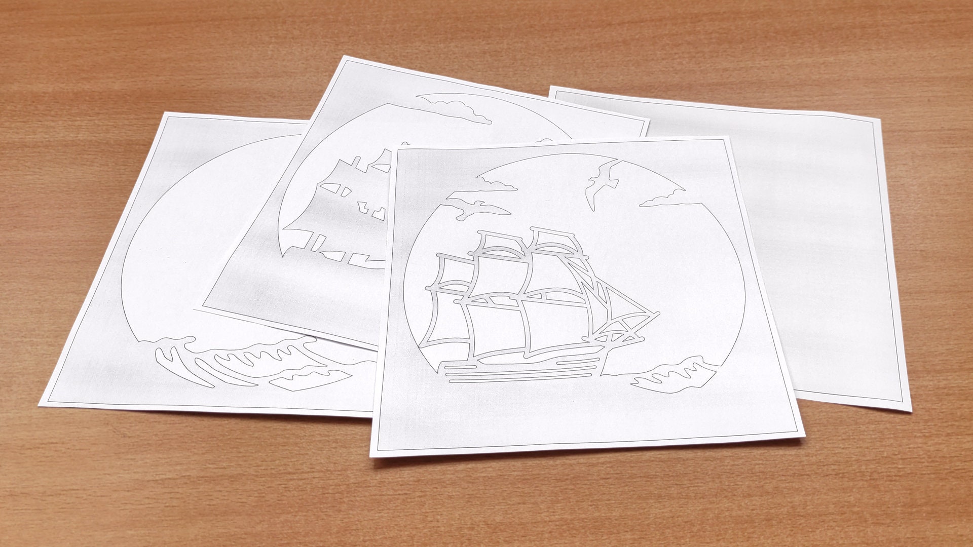 C153-ship - Scroll Saw Pattern (pdf, Dxf, Svg, Eps) - Etsy