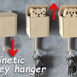 C196-kinetic Key Hanger Scroll Saw Pattern pdf Dxf Svg | Etsy