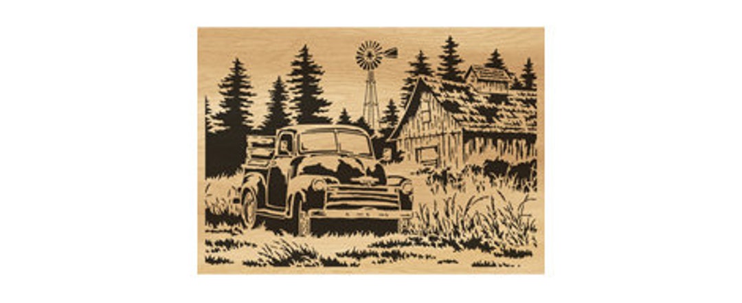 072-countryside - Scroll Saw Pattern (pdf, Jpg, Dxf, Svg, Eps) - Etsy