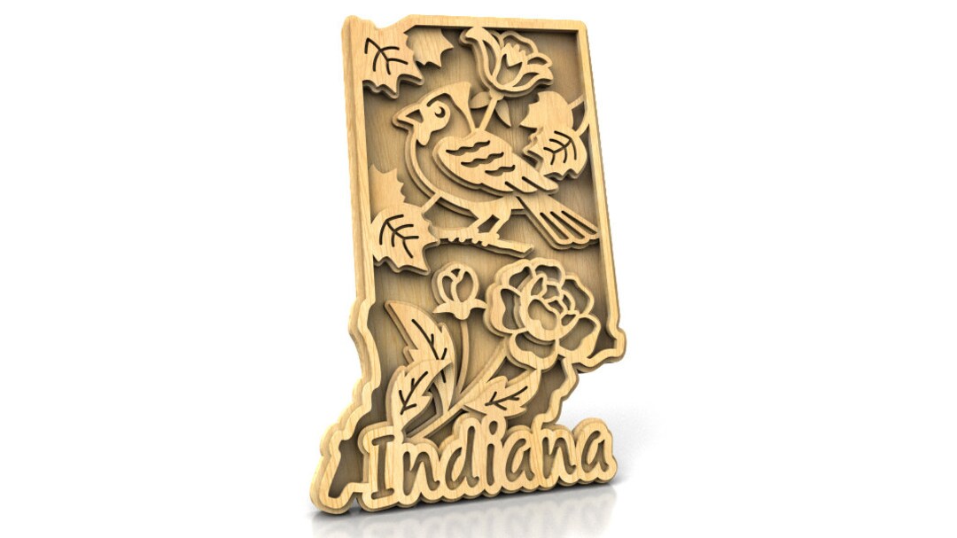 C240-indiana - Scroll Saw Pattern (pdf, Dxf, Svg, Eps) - Etsy