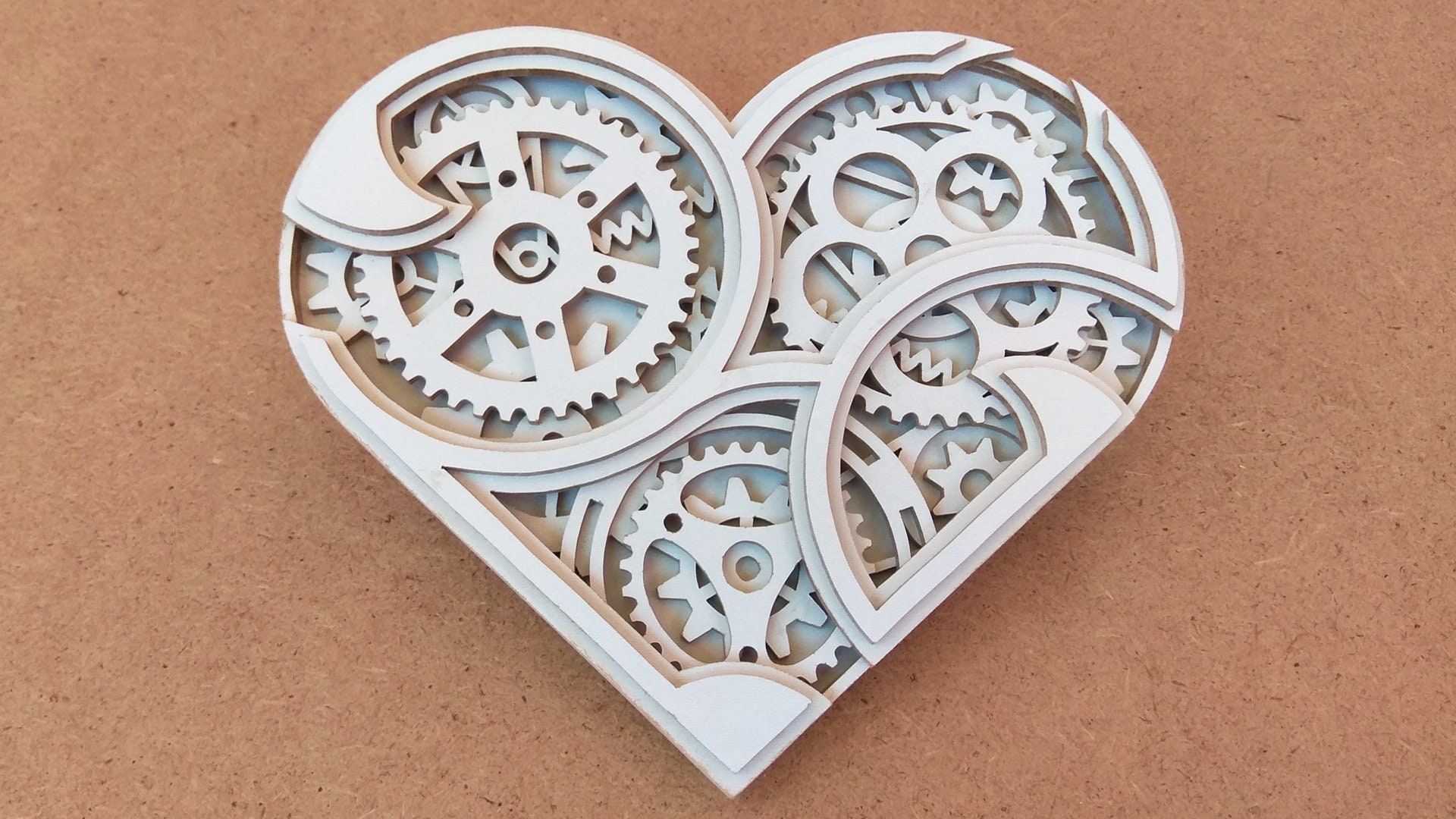 C64-mechanical Heart Scroll Saw Pattern pdf Dxf Svg Eps - Etsy Canada