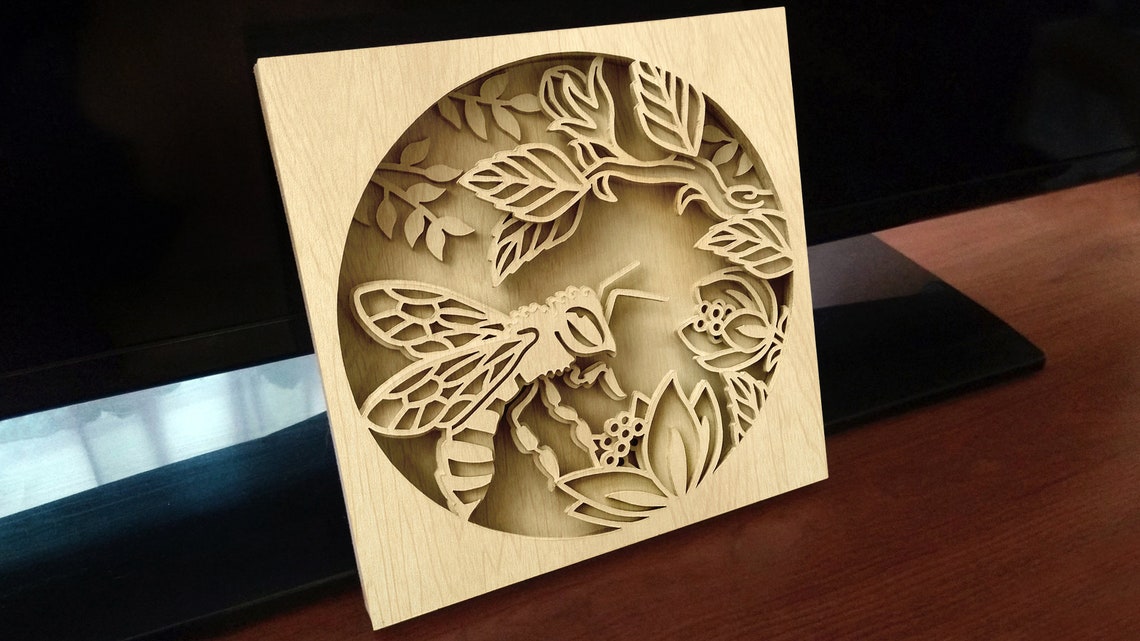 C91-bee Scroll Saw Pattern pdf Dxf Svg Eps - Etsy