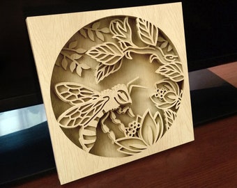 C160-bee Scroll Saw Pattern pdf Dxf Svg Eps | Etsy