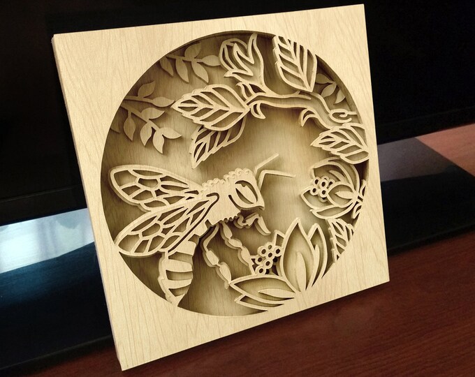 C91-bee - Scroll Saw Pattern (pdf, Dxf, Svg, Eps) - Etsy