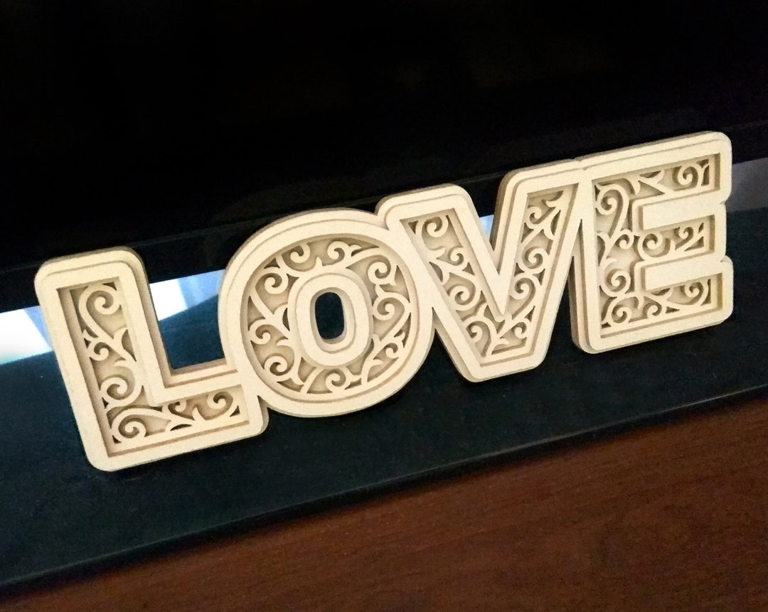 C51-love - Scroll Saw Pattern (pdf, Dxf, Svg, Eps) - Etsy