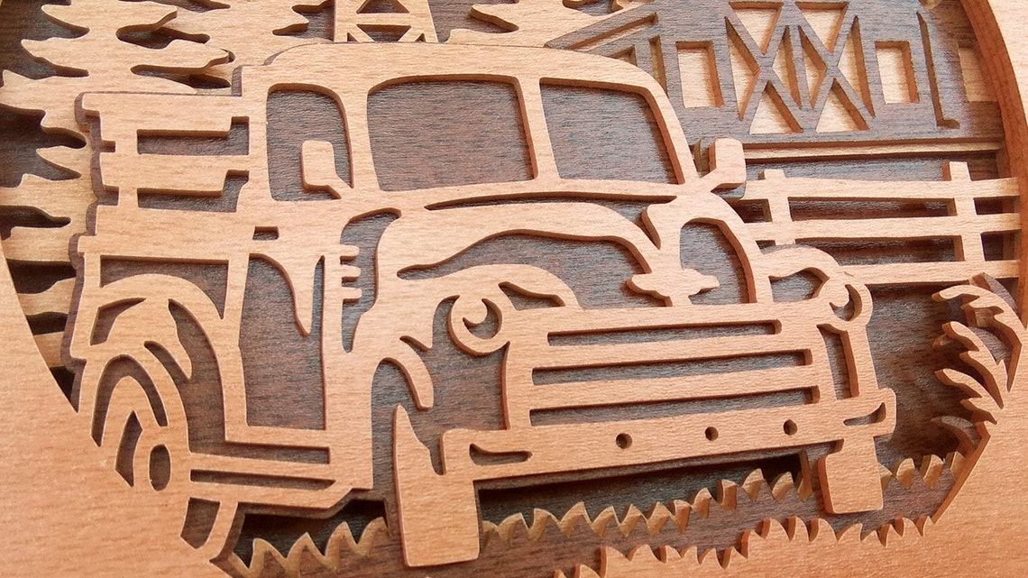 C134-pickup - Scroll Saw Pattern (pdf, Dxf, Svg, Eps) - Etsy