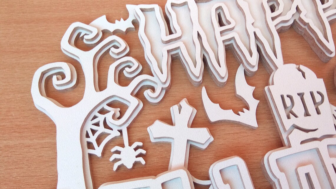 C133-halloween Scroll Saw Pattern pdf Dxf Svg Eps - Etsy