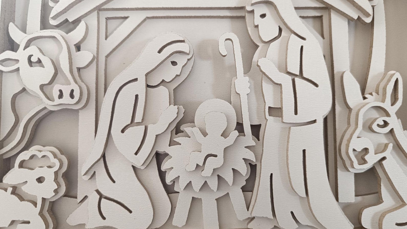 C298-nativity Scene - Scroll Saw Pattern (pdf, Dxf, Svg, Eps) - Etsy