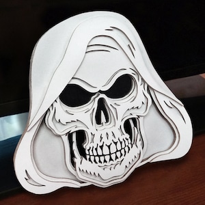 C106-skull - Scroll Saw Pattern (pdf, Dxf, Svg, Eps) - Etsy