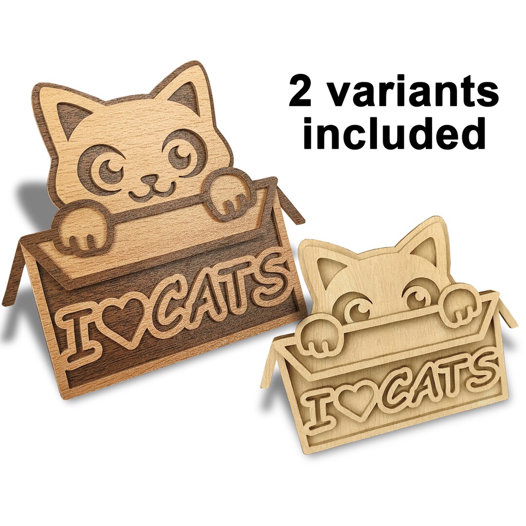 C162-cat - Scroll Saw Pattern (pdf, Dxf, Svg, Eps) - Etsy