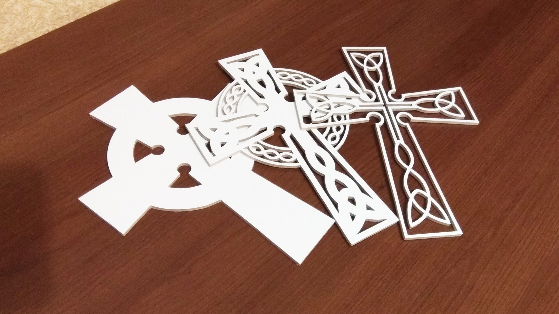 C69-celtic cross Scroll saw pattern pdf dxf svg eps | Etsy