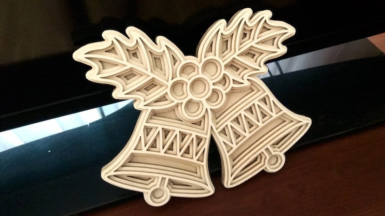 C31-christmas Bells - Scroll Saw Pattern (pdf, Dxf, Svg, Eps) - Etsy