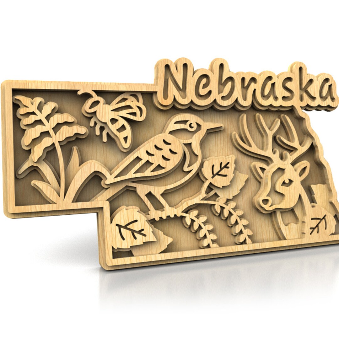 C240-nebraska Scroll Saw Pattern pdf Dxf Svg Eps - Etsy
