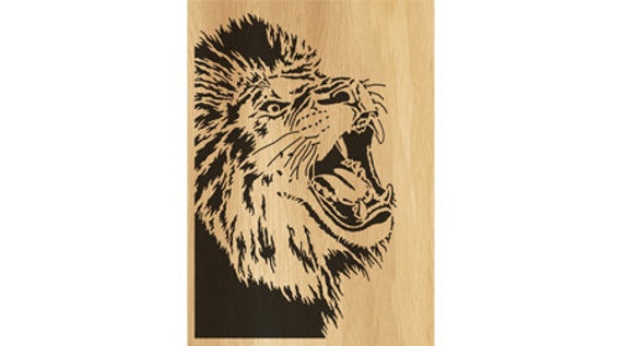 010-lion Scroll Saw Pattern pdf Jpg Dxf Svg Eps | Etsy