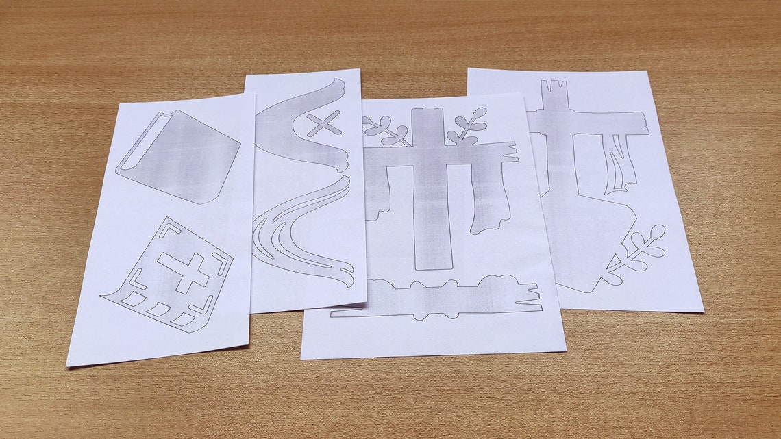 C164-cross Scroll Saw Pattern pdf Dxf Svg Eps - Etsy