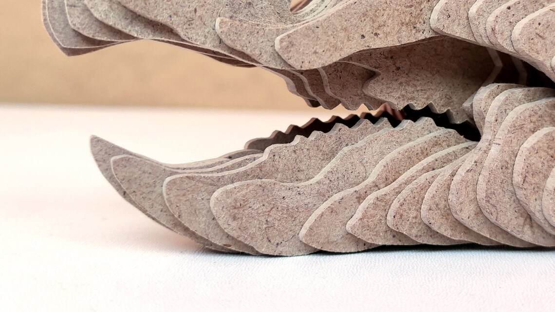 C184-dino Skull Scroll Saw Pattern pdf Dxf Svg Eps | Etsy