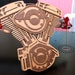 C113-engine Scroll Saw Pattern pdf, Dxf, Svg, Eps - Etsy