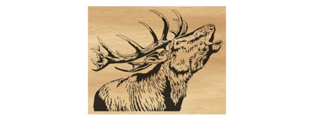 118-elk Scroll Saw Pattern pdf, Jpg, Dxf, Svg, Eps - Etsy