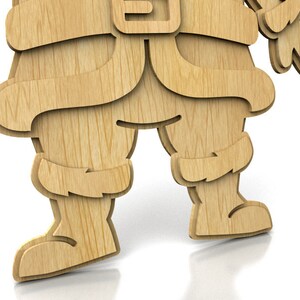 C217-santa Scroll Saw Pattern pdf, Dxf, Svg, Eps - Etsy