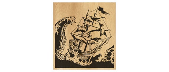 099-ship Scroll Saw Pattern pdf Jpg Dxf Svg Eps | Etsy