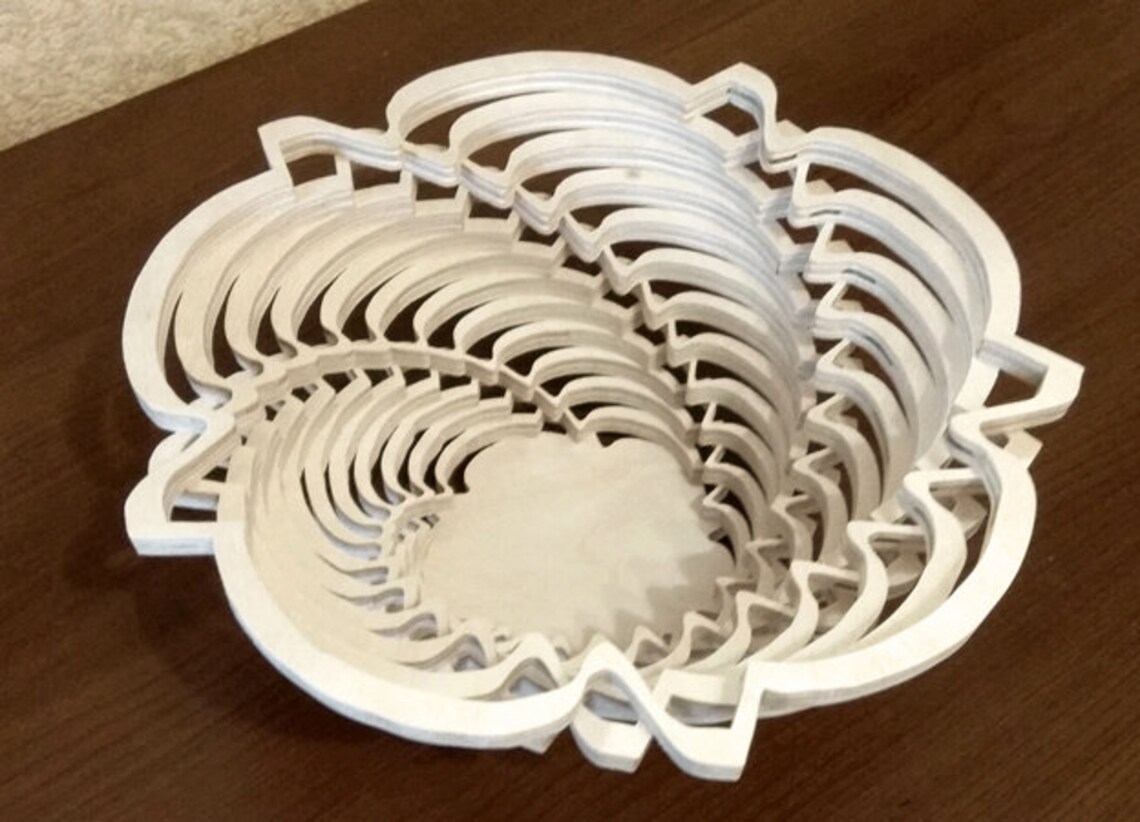 C15-bowl - Scroll Saw Pattern (pdf, Jpg, Dxf, Svg, Eps) - Etsy