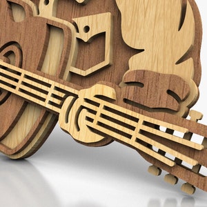 C234-country Music Scroll Saw Pattern pdf, Dxf, Svg, Eps - Etsy