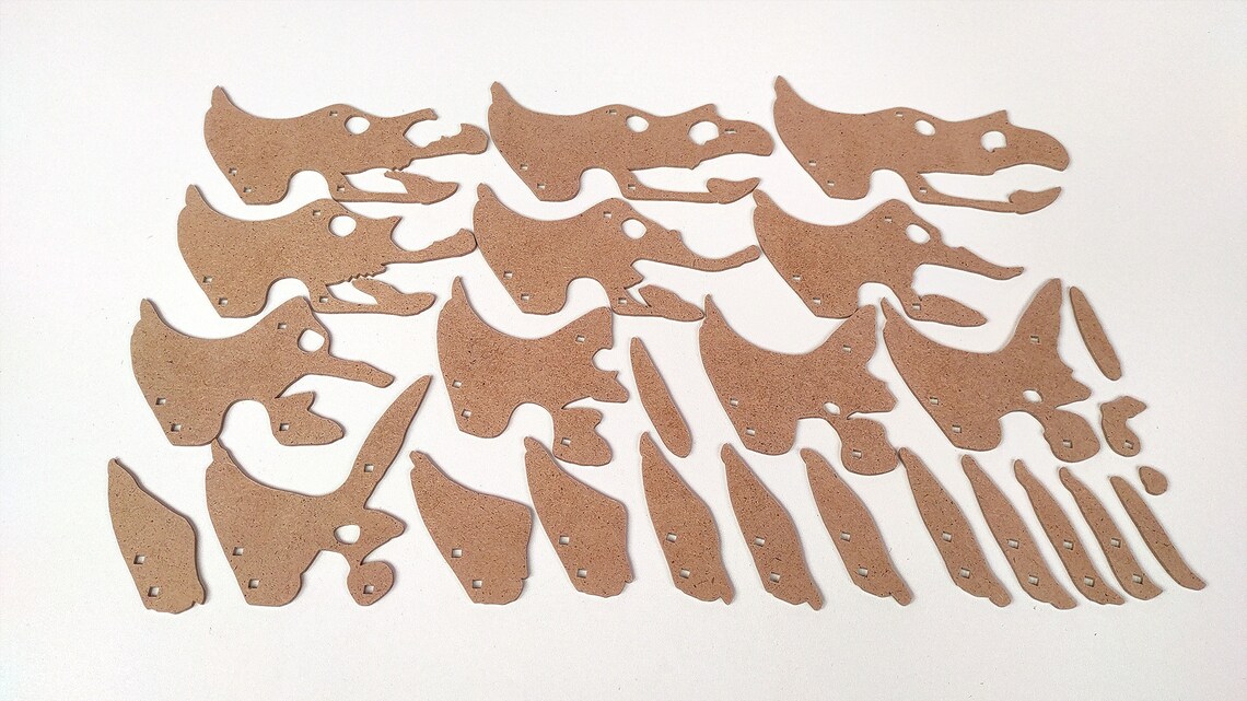 C184-dino Skull Scroll Saw Pattern pdf Dxf Svg Eps | Etsy
