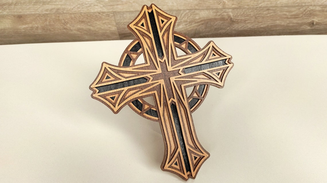 C194-cross Scroll Saw Pattern pdf Dxf Svg Eps - Etsy