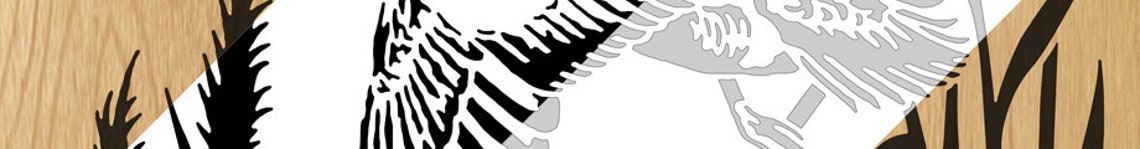 089-duck Scroll Saw Pattern pdf Jpg Dxf Svg Eps | Etsy