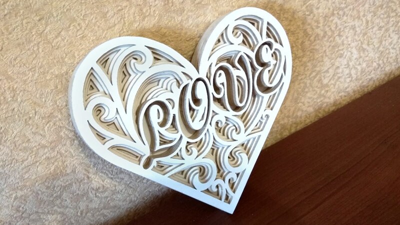 C25-love - Scroll Saw Pattern (pdf, Dxf, Svg, Eps) - Etsy