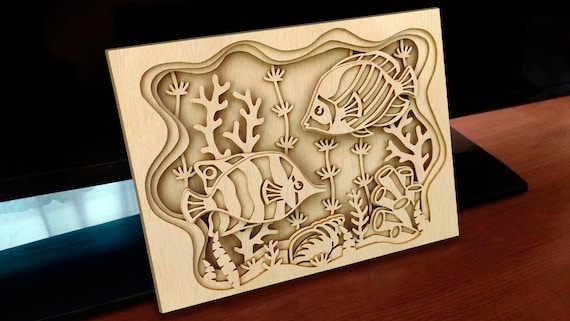 C174-sea Life Scroll Saw Pattern pdf Dxf Svg Eps - Etsy Australia