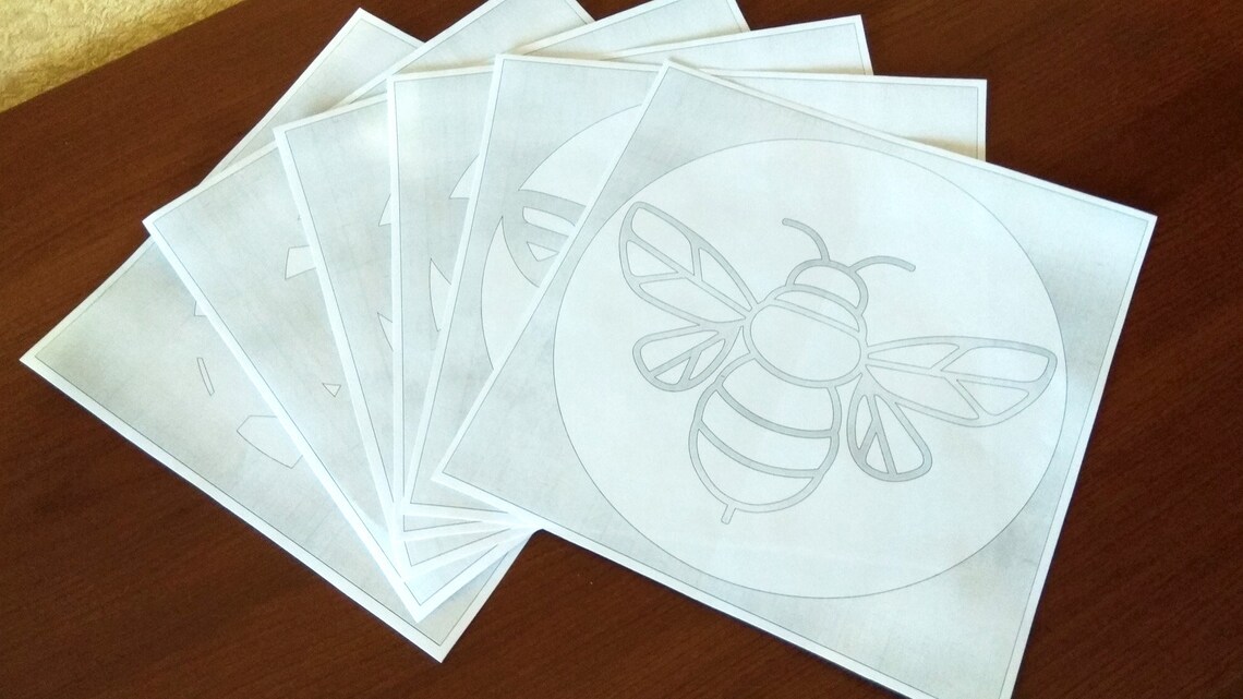 C20-bee Scroll Saw Pattern pdf Dxf Svg Eps - Etsy