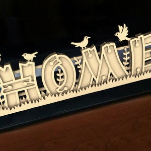 C120-home Scroll Saw Pattern pdf, Dxf, Svg, Eps - Etsy