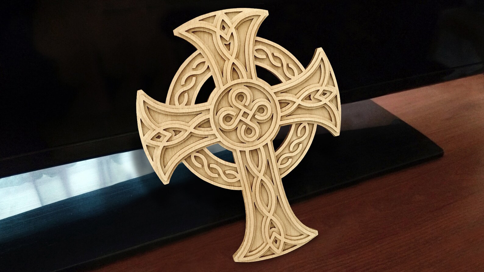 C161-celtic Cross Scroll Saw Pattern pdf Dxf Svg Eps - Etsy