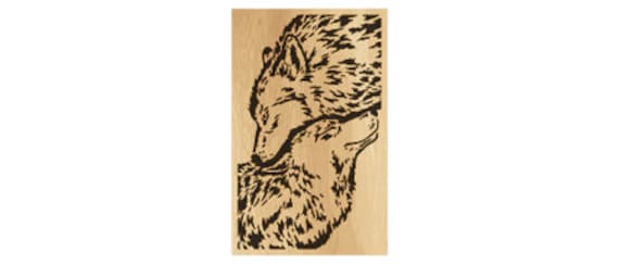 029-wolves Scroll saw pattern pdf jpg dxf svg eps | Etsy
