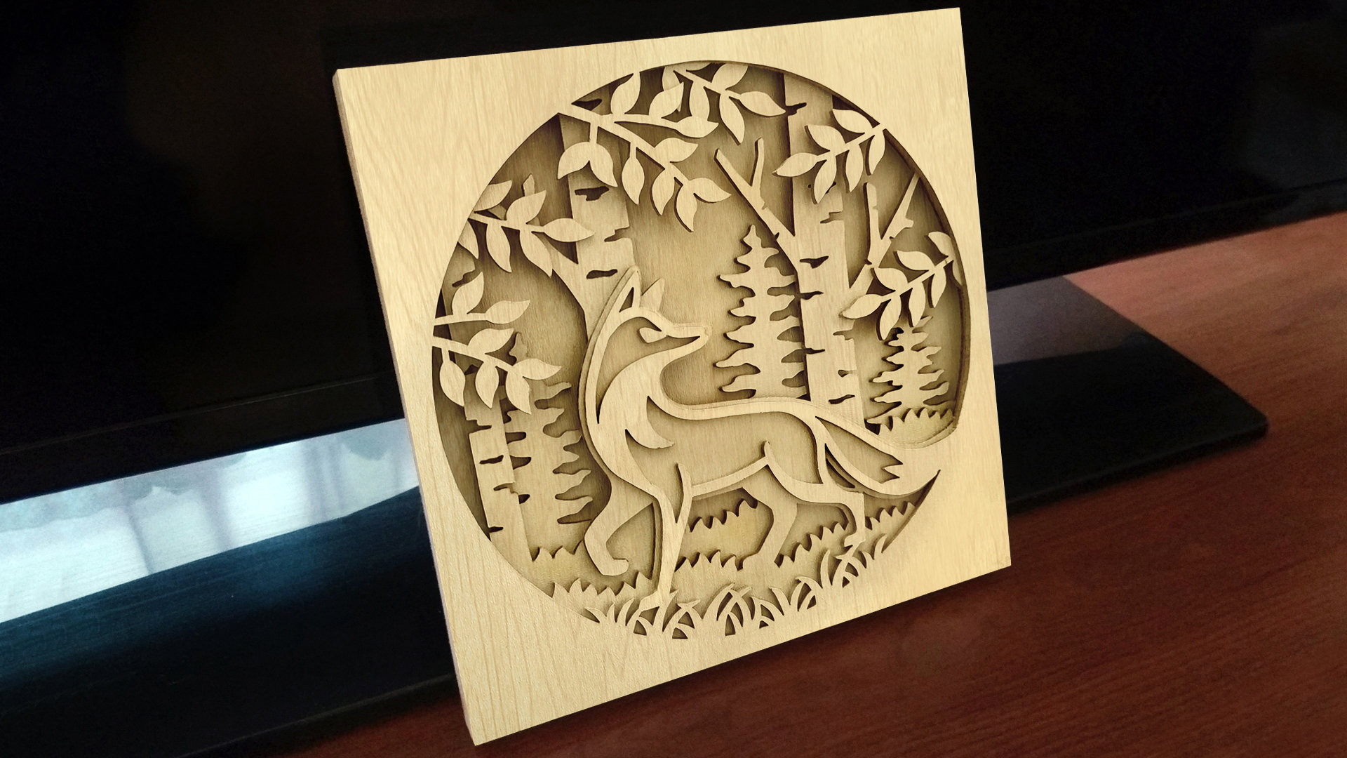 C198-fox Scroll Saw Pattern pdf Dxf Svg Eps - Etsy UK