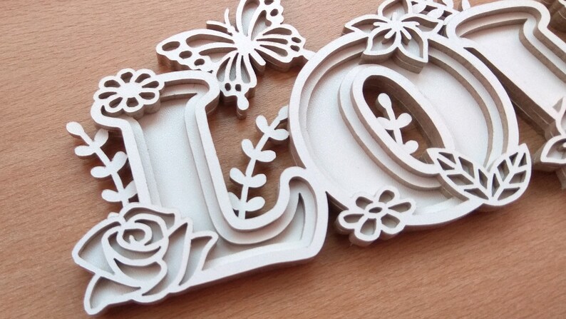 C107-love Scroll Saw Pattern pdf Dxf Svg Eps - Etsy