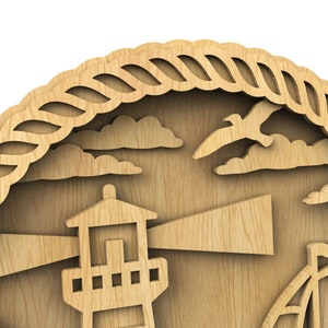 C218-lighthouse - Scroll Saw Pattern (pdf, Dxf, Svg, Eps) - Etsy