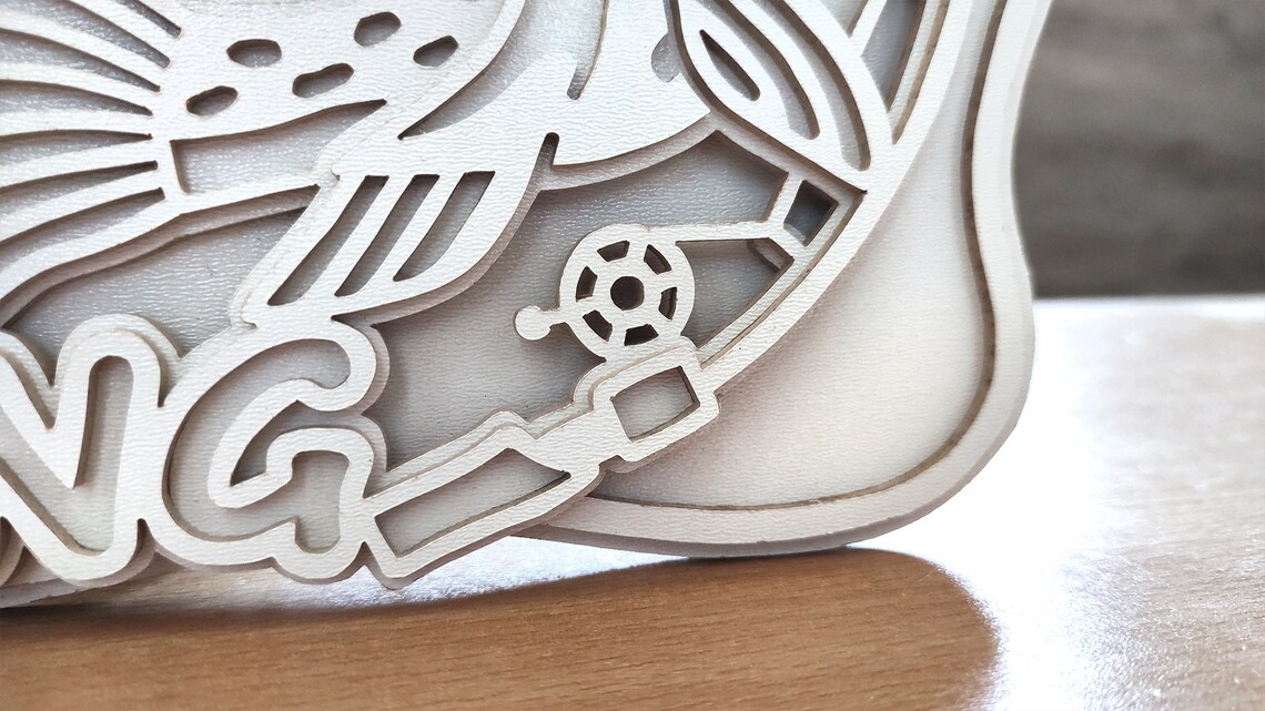 C193-fishing Scroll Saw Pattern pdf Dxf Svg Eps - Etsy