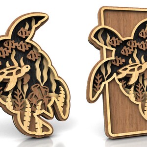 C237-turtle - Scroll Saw Pattern (pdf, Dxf, Svg, Eps) - Etsy