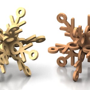 C265-snowflake Set- Scroll Saw Pattern (pdf, Dxf, Svg, Eps) - Etsy