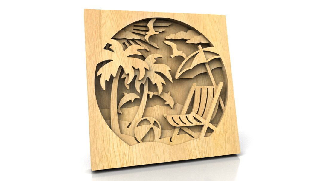 C235-vacation - Scroll Saw Pattern (pdf, Dxf, Svg, Eps) - Etsy