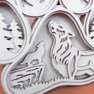 C138-wolf - Scroll Saw Pattern (pdf, Dxf, Svg, Eps) - Etsy Canada