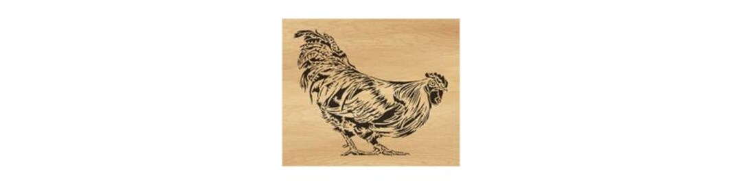113-rooster - Scroll Saw Pattern (pdf, Jpg, Dxf, Svg, Eps) - Etsy