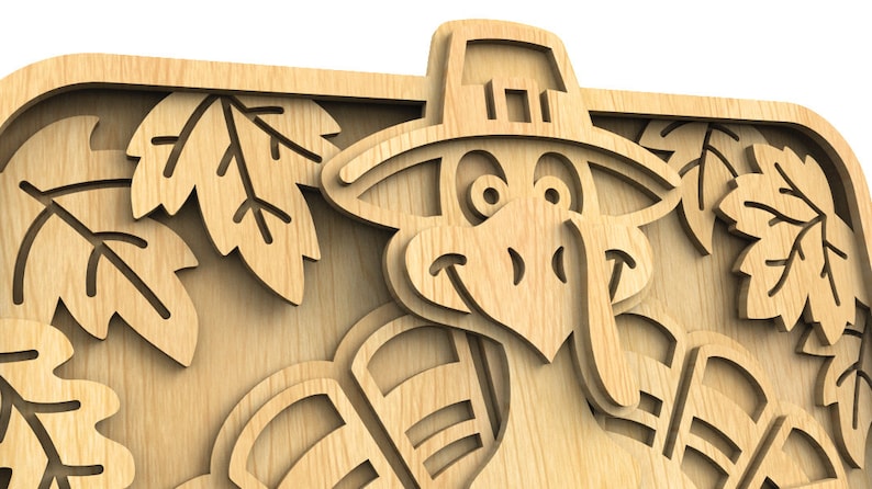 C213-thanksgiving - Scroll Saw Pattern (pdf, Dxf, Svg, Eps) - Etsy