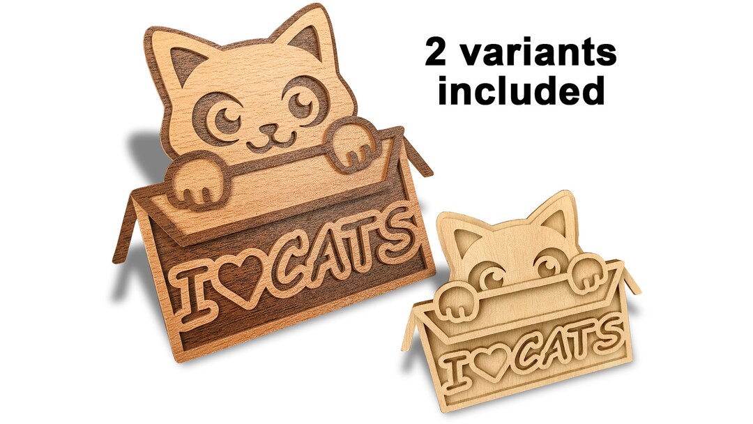 C162-cat Scroll Saw Pattern pdf Dxf Svg Eps - Etsy