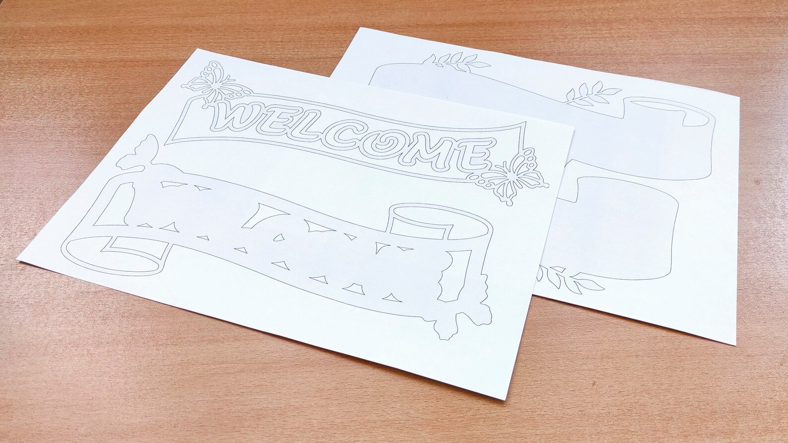 C202-welcome Scroll Saw Pattern pdf Dxf Svg Eps | Etsy